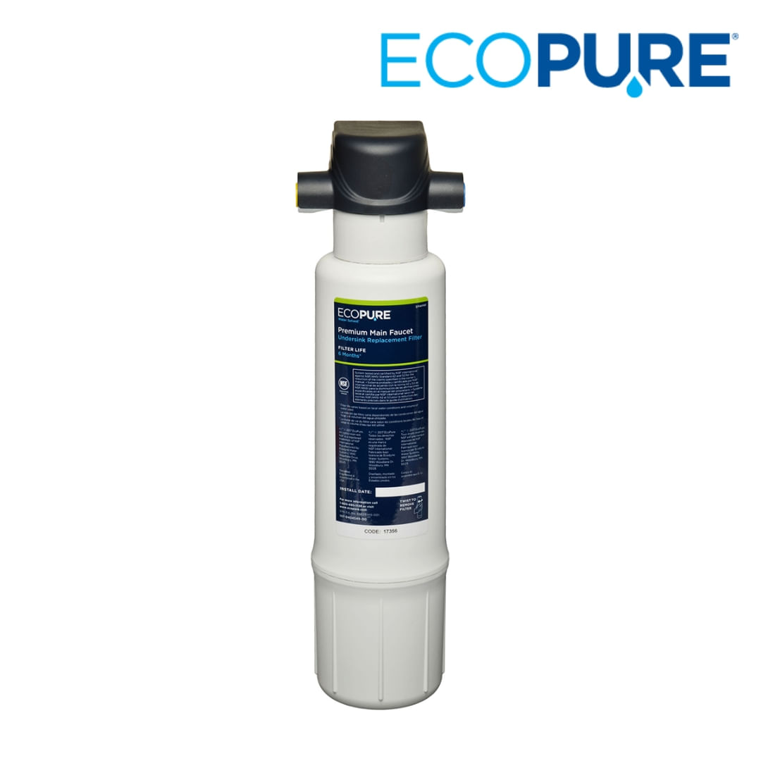 EcoPure EPWPRF Kitchen & Bath Under Sink Water Replacement Filter ...