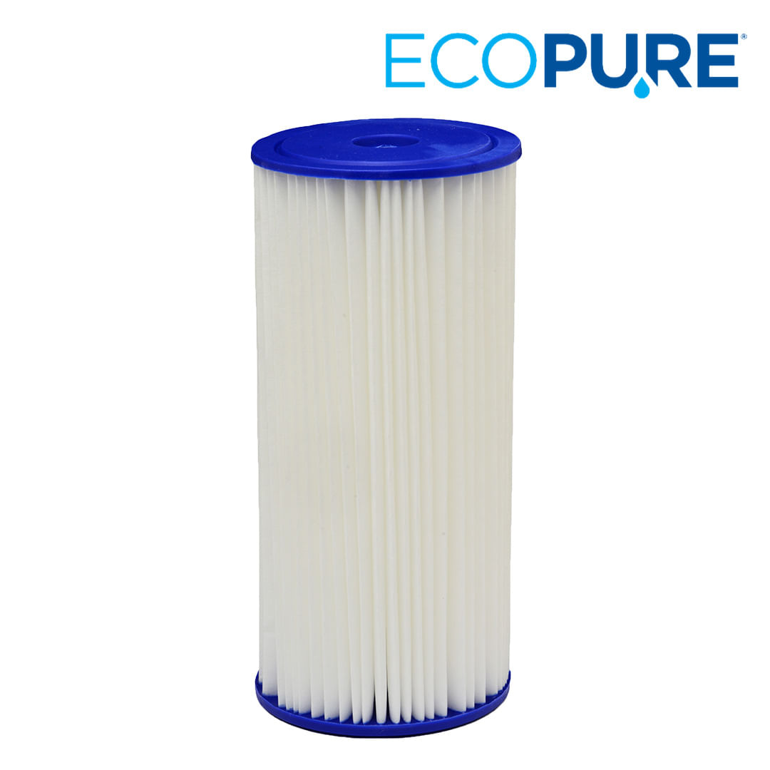 EcoPure Universal Fit Pleated Large Capacity Whole House Water Filter ...