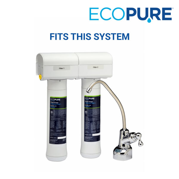 EcoPure ECODWF Undersink Filter Set | Encapsulated Filter Design ...