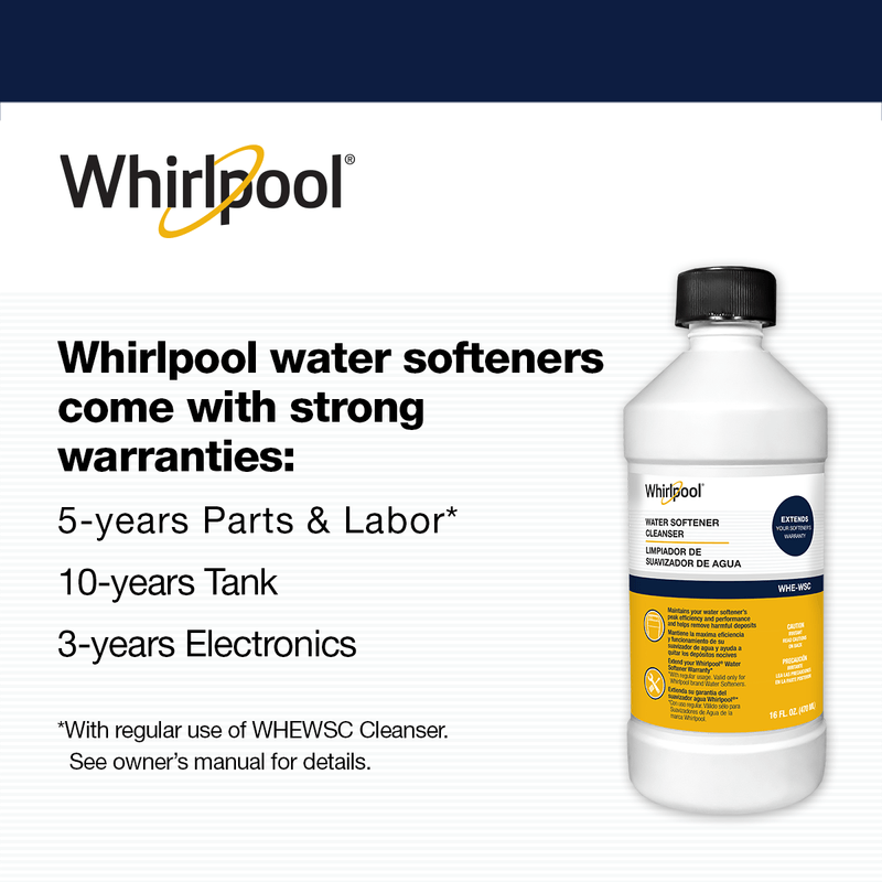 Whirlpool WHES30 30K Grain Water Softener | Space Saving Design ...
